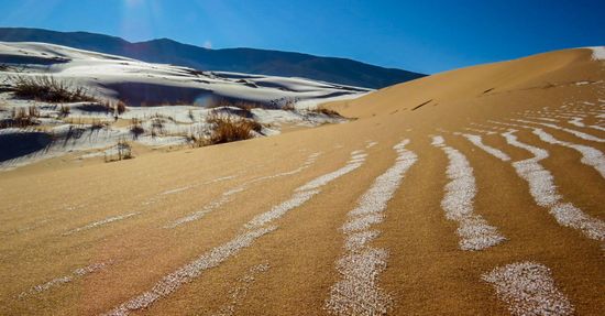 Ice Sahara Desert Near Desert Town Editorial Stock Photo - Stock Image ...