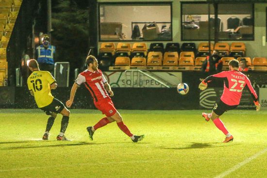 Exeter Goalkeeper Jonny Maxted Clears Danger Editorial Stock Photo ...