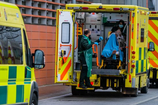 Ambulances Arrive Accident Emergency Department Drop Editorial Stock ...