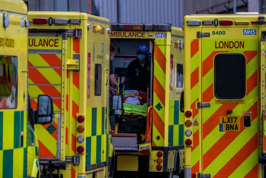Ambulances Arrive Accident Emergency Department Drop Editorial Stock ...