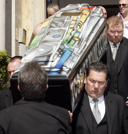 Pall Bearers Carrying Malcolm Mclarens Coffin Editorial Stock Photo ...