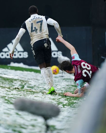 Aboubakar Kamara Fulham Helps Kevin Long Editorial Stock Photo - Stock ...