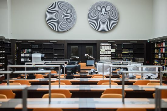 General View Newspaper Reading Room Inside Editorial Stock Photo ...
