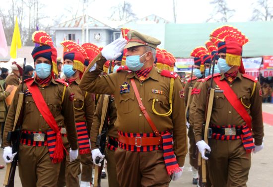 Contingent Indian Police Parade District Police Editorial Stock Photo ...