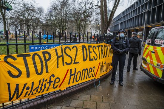 Anti Hs2 Extinction Rebellion Camp Cleared Editorial Stock Photo ...