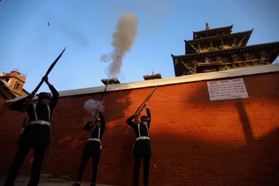 Members Guruju Paltan Shots Gun Fire Editorial Stock Photo - Stock ...