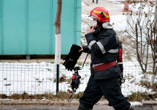 Firefighter Leaves Scene After Stopping Fire Editorial Stock Photo ...