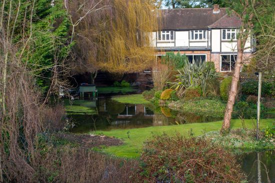 Flooded Garden Next Colne Brook Wraysbury Editorial Stock Photo - Stock ...
