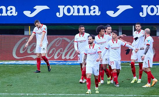 Joan Jordan Sevilla Fc Celebrating His Editorial Stock Photo - Stock ...
