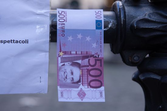 Fake 500 Euro Banknote Effigy Prime Editorial Stock Photo - Stock Image ...