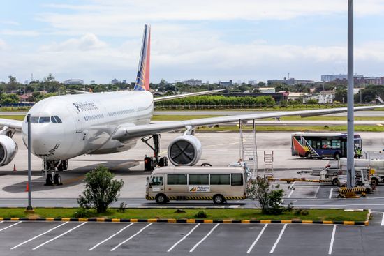 Plane Shuttle Buses Philippine Airlines Pal Editorial Stock Photo ...