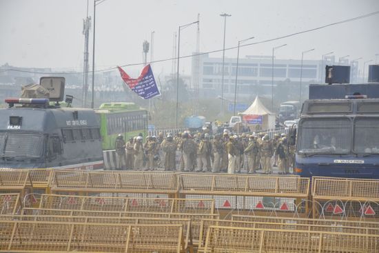 Security Personnel Deployed Several Layers Barricading Editorial Stock ...