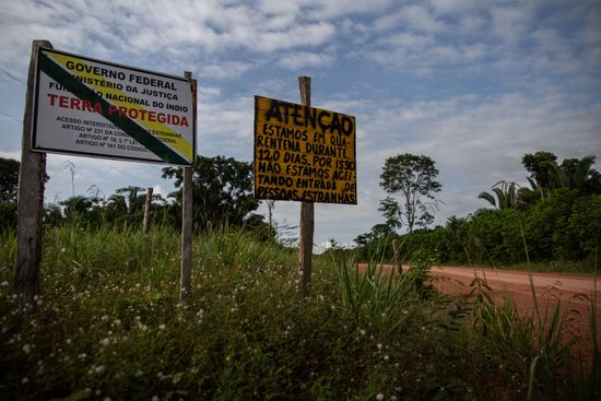 View Sign Warning That Indigenous People Editorial Stock Photo - Stock ...