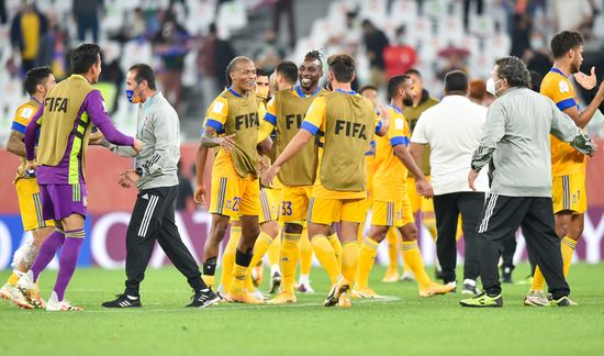 Players Tigres Uanl Celebrate After Winning Editorial Stock Photo ...
