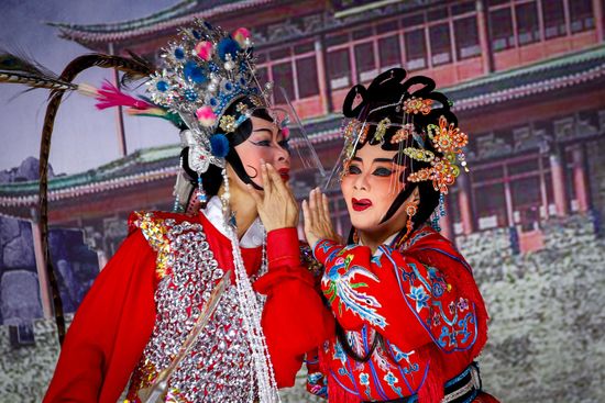 Actors Wear Face Shields During Chinese Editorial Stock Photo - Stock ...