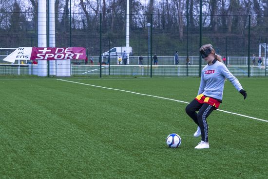 Chloe Cecifoot Lens Coach Michael Derensy Editorial Stock Photo - Stock ...