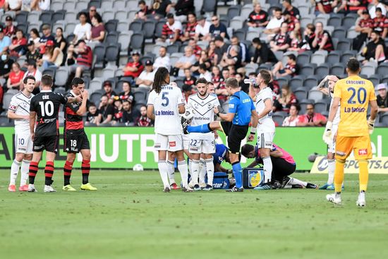 Marco Rojas Melbourne Victory Receives Treatment Editorial Stock Photo ...