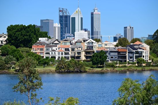 Perth City Skyline Perth State Capital Editorial Stock Photo - Stock ...