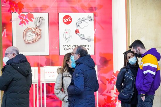 People Queue Front Shop Buy Gift Editorial Stock Photo - Stock Image ...