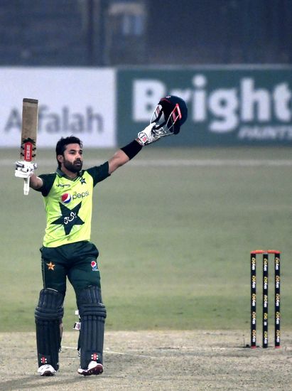 Pakistani Cricketer Mohammad Rizwan Celebrates His Editorial Stock ...