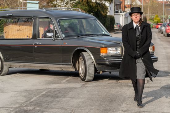 Emma Tipler Funeral Director Leads Out Editorial Stock Photo - Stock ...