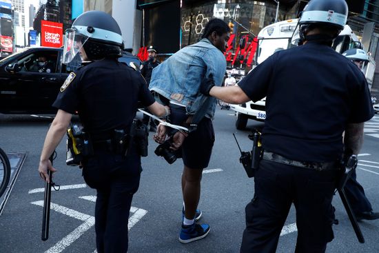 Police Make Arrest Times Square During Editorial Stock Photo - Stock ...