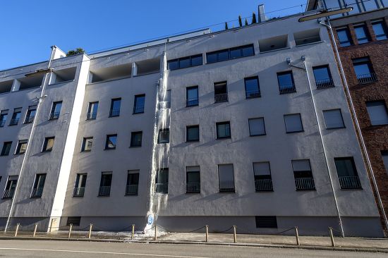Defective Rain Gutter Causes Icicle Waterfall Editorial Stock Photo ...