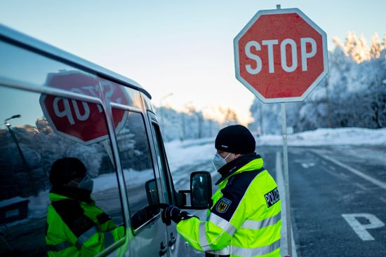 Members German Federal Police Check Car Editorial Stock Photo - Stock ...