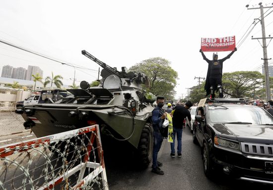 Myanmar Demonstrator Wearing Outfit Superhero Character Editorial Stock ...