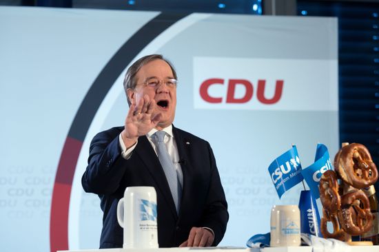 Armin Laschet Cdu Party Leader Federal Editorial Stock Photo - Stock ...