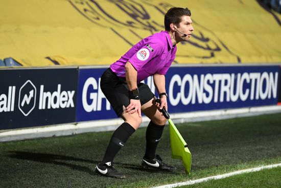 Assistant Referee Michael George During Efl Editorial Stock Photo ...