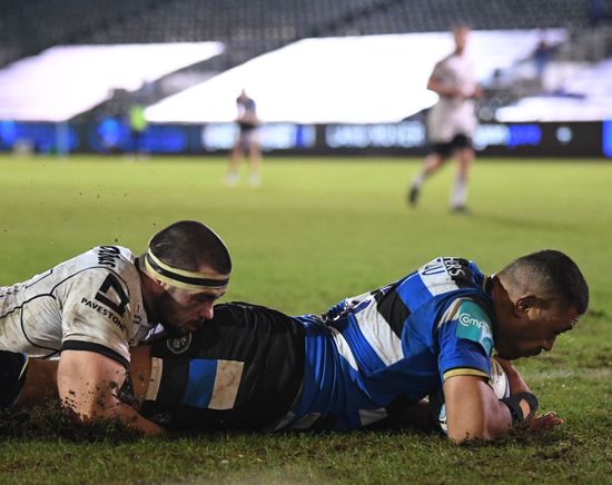 Taulupe Faletau Bath Scores Try Under Editorial Stock Photo - Stock ...