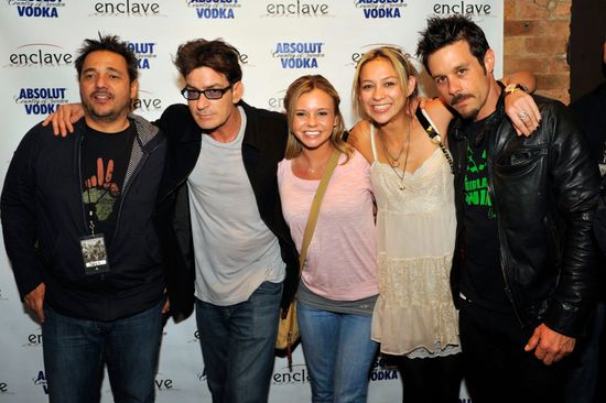 Charlie Sheen Arrives His Goddesses Entourage Editorial Stock Photo ...