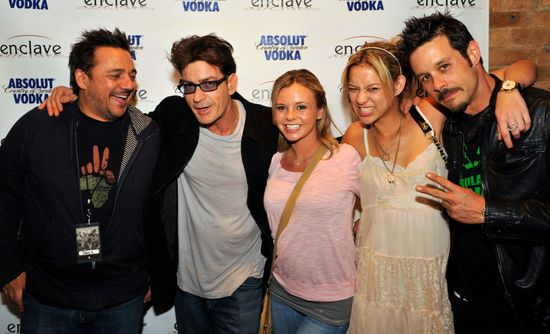 Charlie Sheen Arrives His Goddesses Entourage Editorial Stock Photo ...