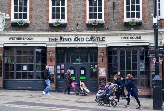 Wetherspoon King Castle Pub Remains Temporarily Editorial Stock Photo ...