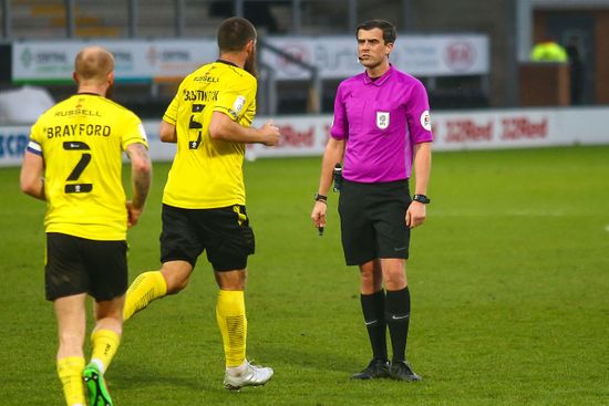 Craig Hicks Referee During Efl Sky Editorial Stock Photo - Stock Image ...