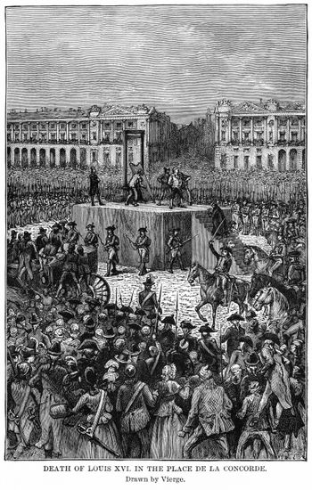 Death Louis Xvi Place De La Editorial Stock Photo - Stock Image ...