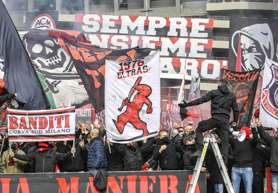 Fans Ac Milan Gather Stadium Ahead Editorial Stock Photo - Stock Image ...