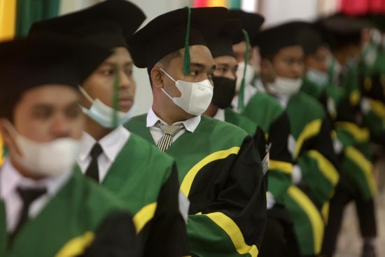 College Students Attend Graduation Ceremony Banda Editorial Stock Photo ...