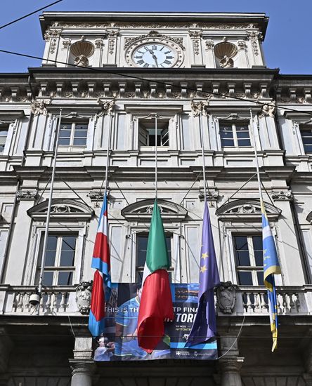 Flag Municipality Turin Italian National Flag Editorial Stock Photo ...