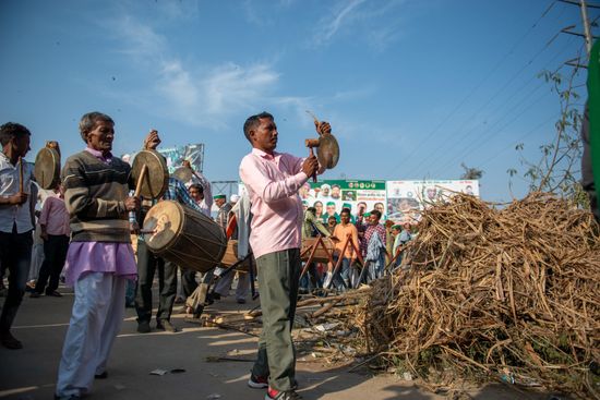 Farmer Playing Traditional Instruments Doing Rituals Editorial Stock ...