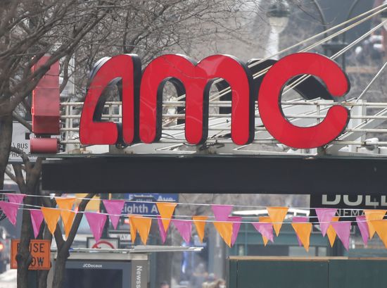 Sign Amc Theatre On Display Above Editorial Stock Photo - Stock Image ...