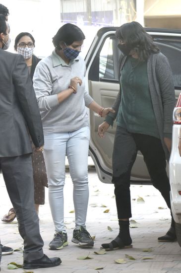 Climate Activist Disha Ravi Along Delhi Editorial Stock Photo - Stock ...