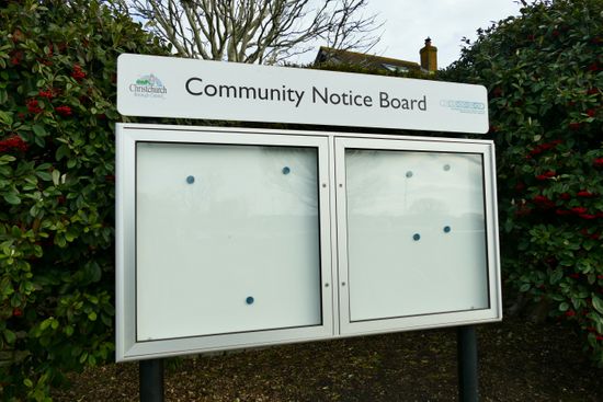 Empty Community Notice Board Quay Editorial Stock Photo - Stock Image ...