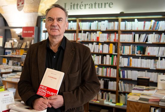 French Writer Herve Le Tellier Poses Editorial Stock Photo - Stock ...