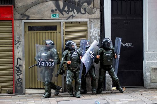 Police Officers Riot Police Squad Esmad Editorial Stock Photo - Stock ...