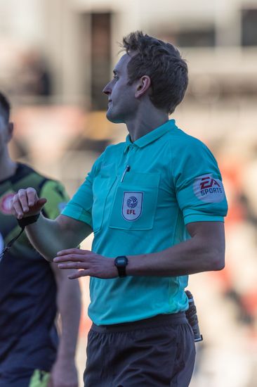 Todays Referee James Bell Action During Editorial Stock Photo - Stock ...