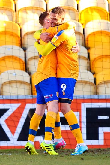 Jordan Bowery Mansfield Town Celebrates His Editorial Stock Photo ...