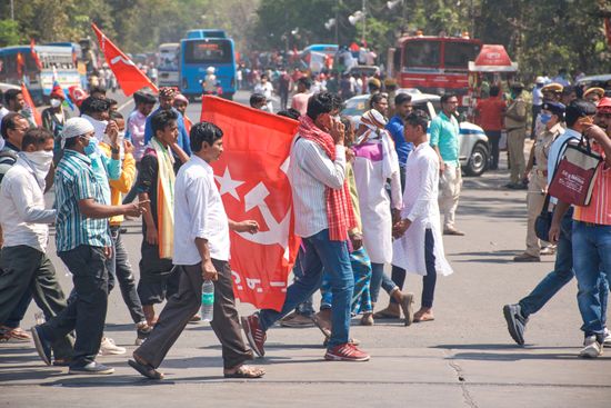 Crowd Cpim Party Supporters Coming Different Editorial Stock Photo ...