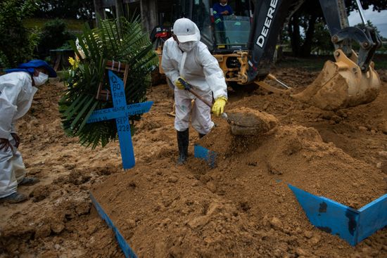 Cemetery Employees Bury Body Person Who Editorial Stock Photo - Stock ...